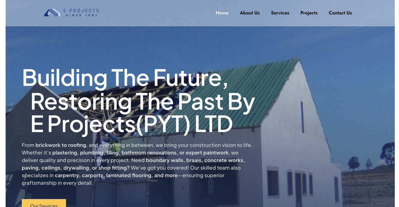 E Projects (PYT) LTD - Novo Design